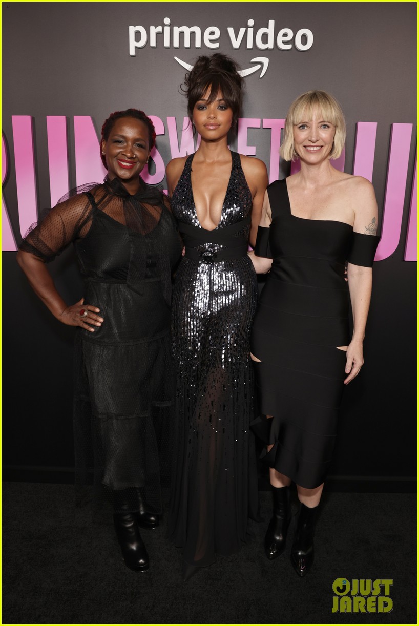 Ella Balinska Dazzles In Versace at 'Run Sweetheart Run' Premiere ...