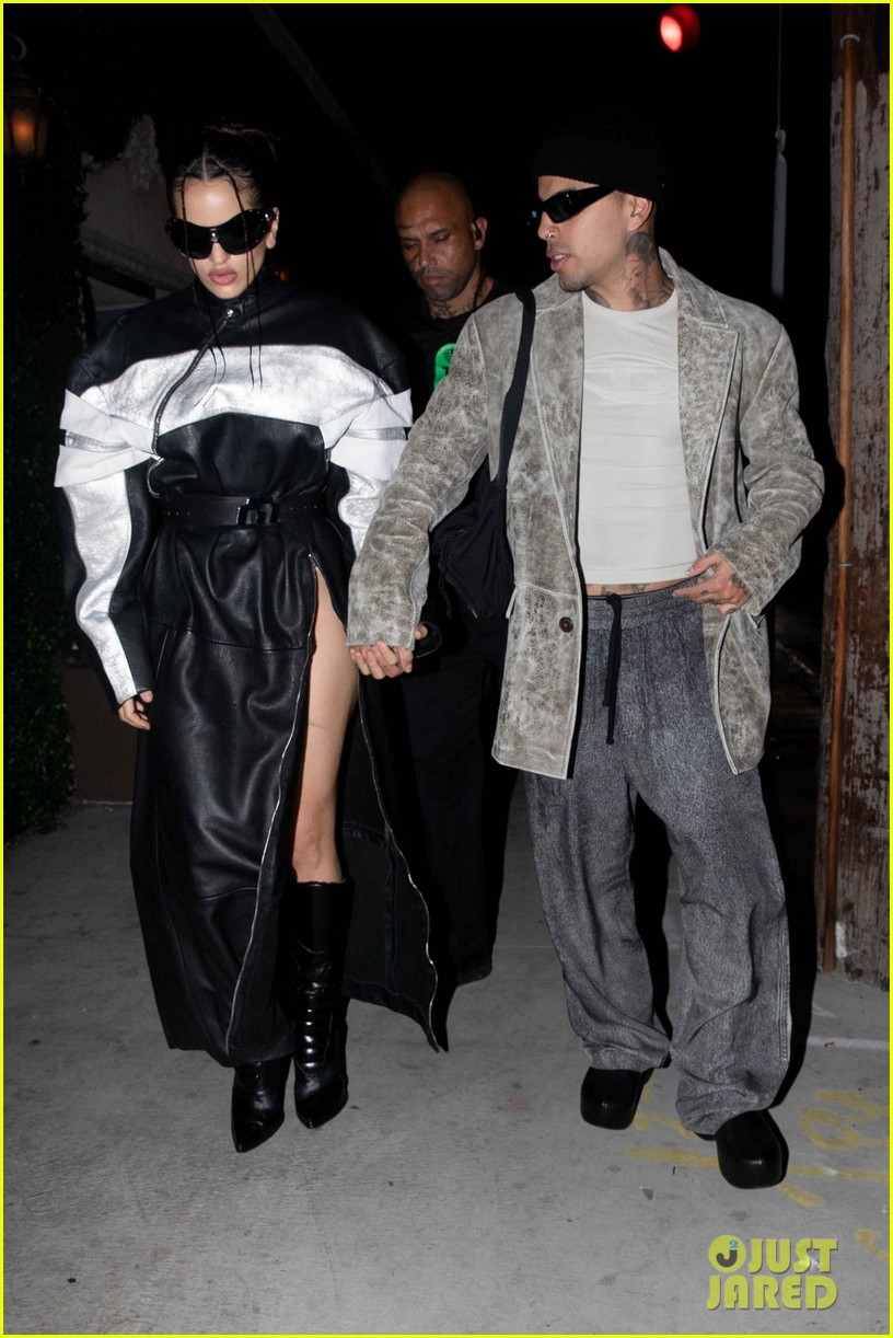 Rosalia & Boyfriend Rauw Alejandro Hold Hands on Date Night in L.A ...