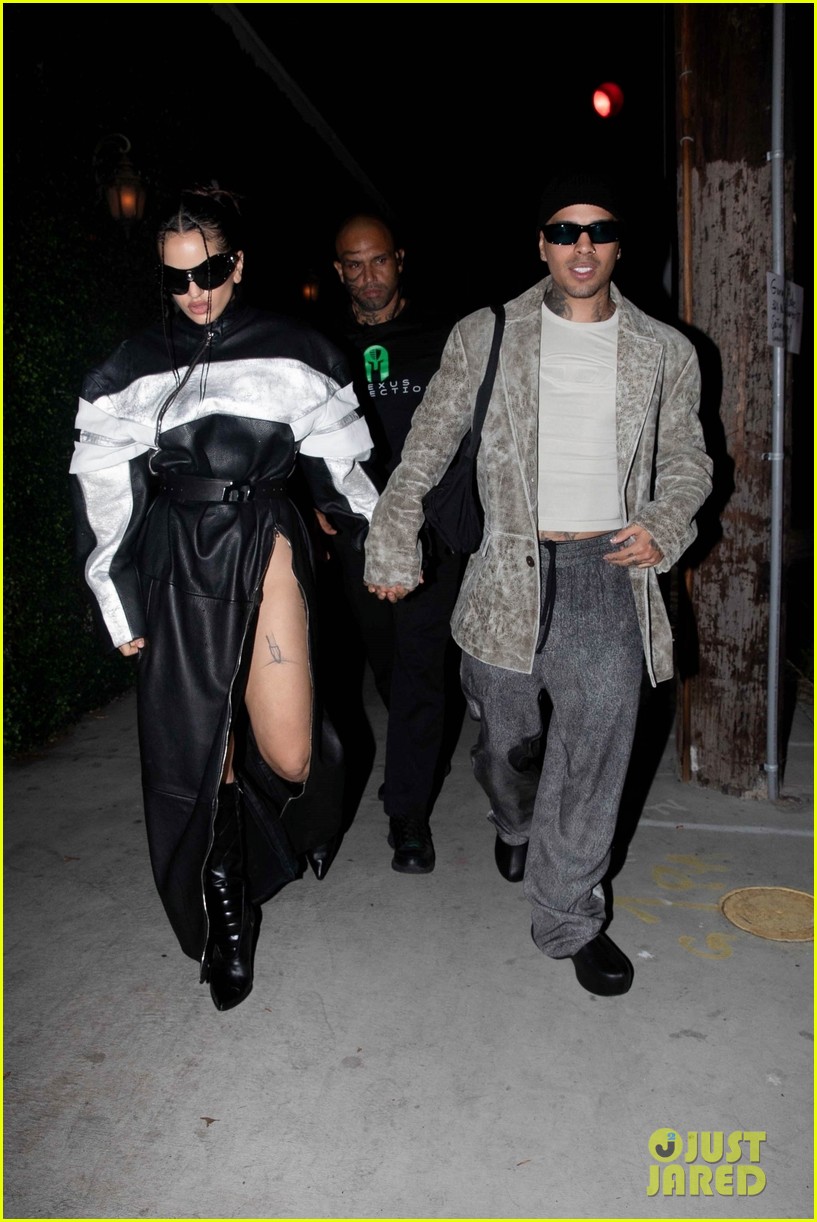 Rosalia & Boyfriend Rauw Alejandro Hold Hands on Date Night in L.A ...