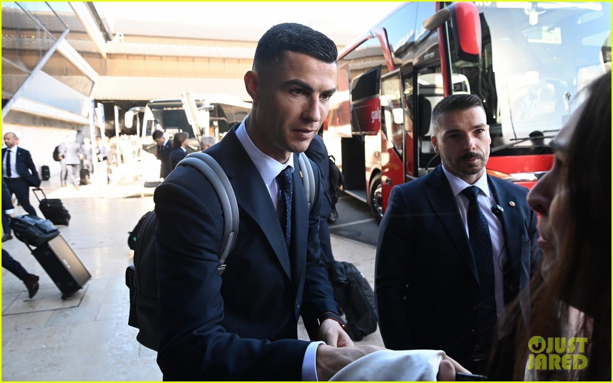 Cristiano Ronaldo Suits Up Ahead of Flight to Qatar to Attend FIFA ...