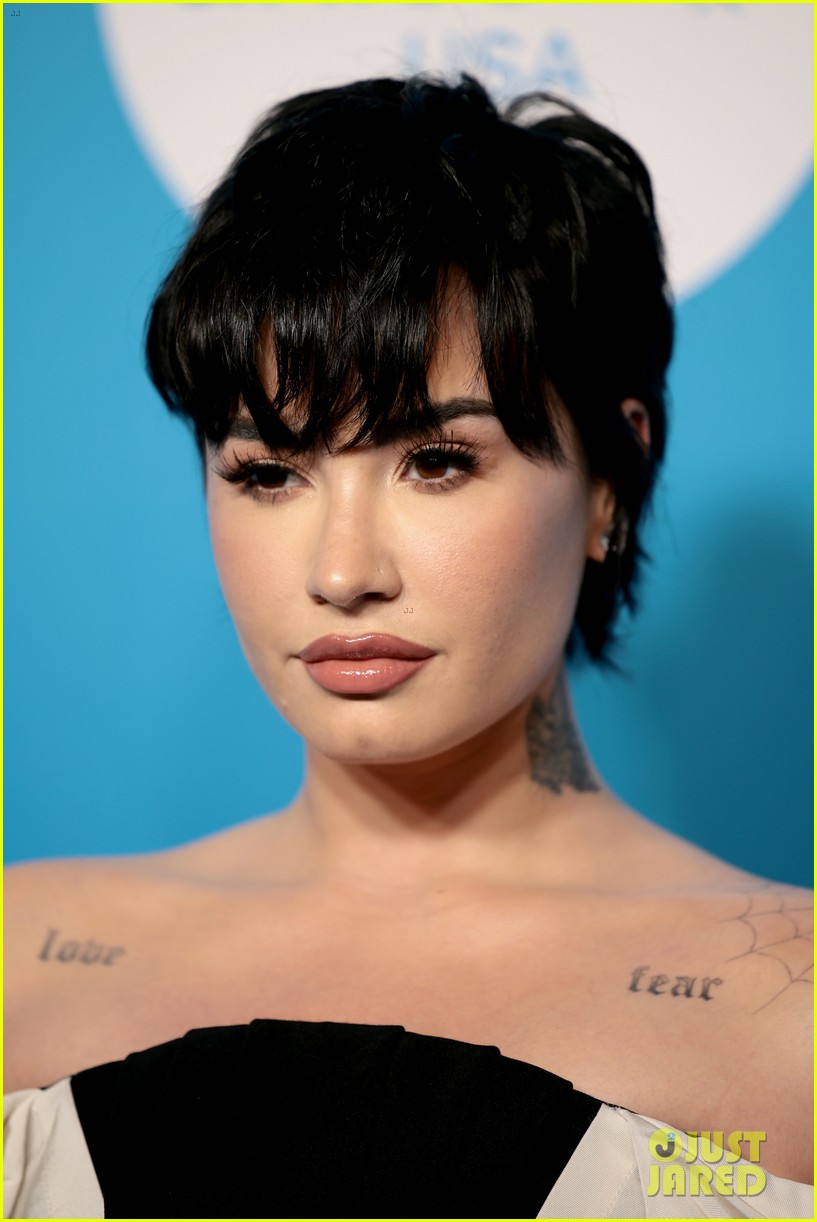 Demi Lovato Slays in Black & White Ahead of UNICEF Gala 2022 ...