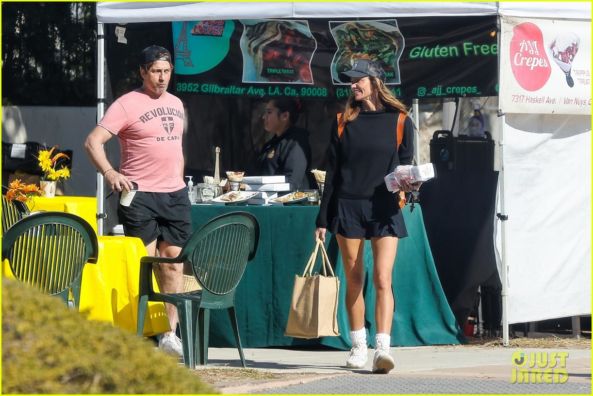 Gerard Butler & Girlfriend Morgan Brown Grab Lunch at Malibu Farmer's ...