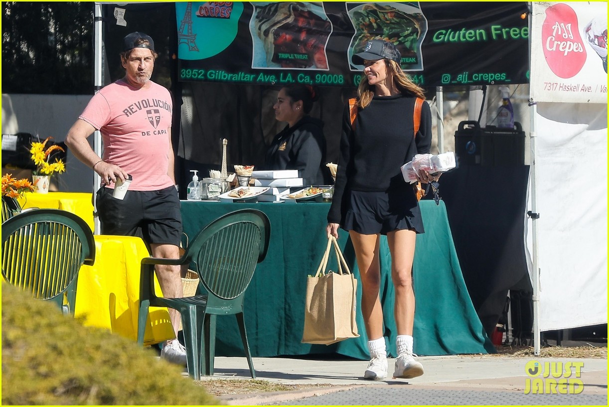 Gerard Butler & Girlfriend Morgan Brown Grab Lunch at Malibu Farmer's ...