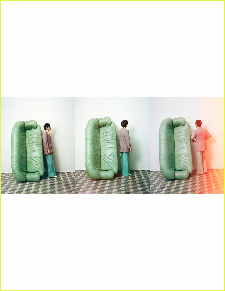 Harry Styles Strikes a Playful Pose in Gucci HA HA HA Campaign Photos ...