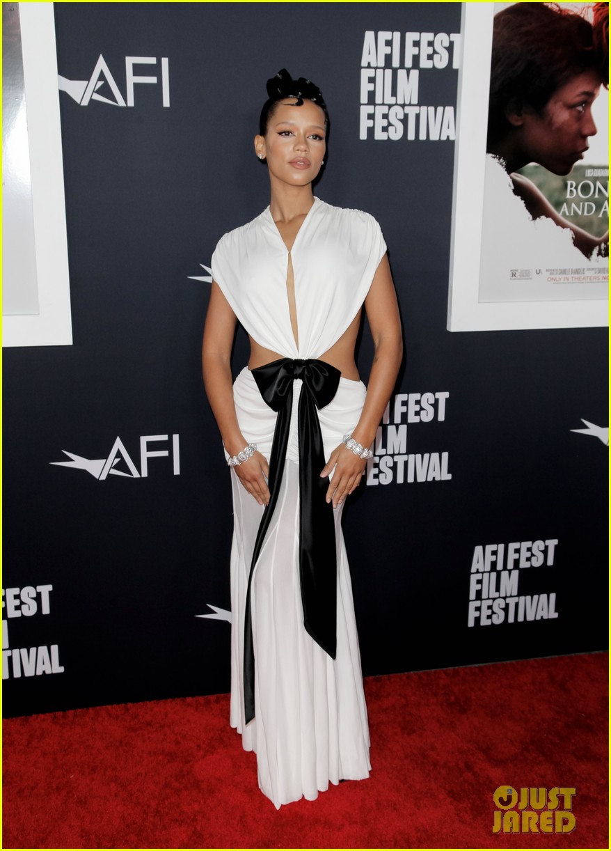 Taylor Russell Stuns in a Backless Gown at 'Bones And All' AFI Premiere ...