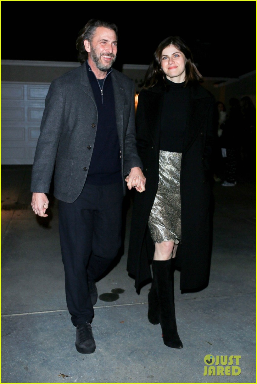 The White Lotus' Alexandra Daddario & Lukas Gage Reunite at Holiday ...