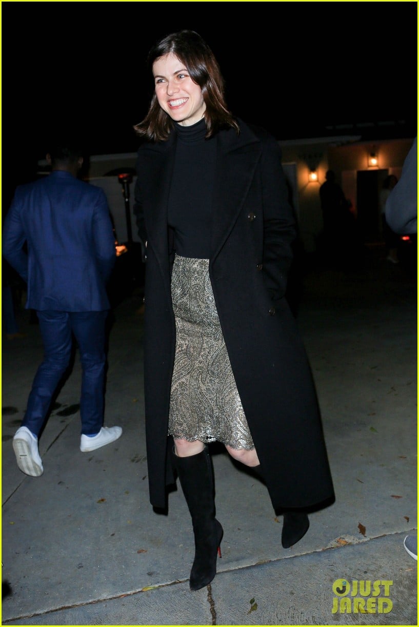 The White Lotus' Alexandra Daddario & Lukas Gage Reunite at Holiday ...