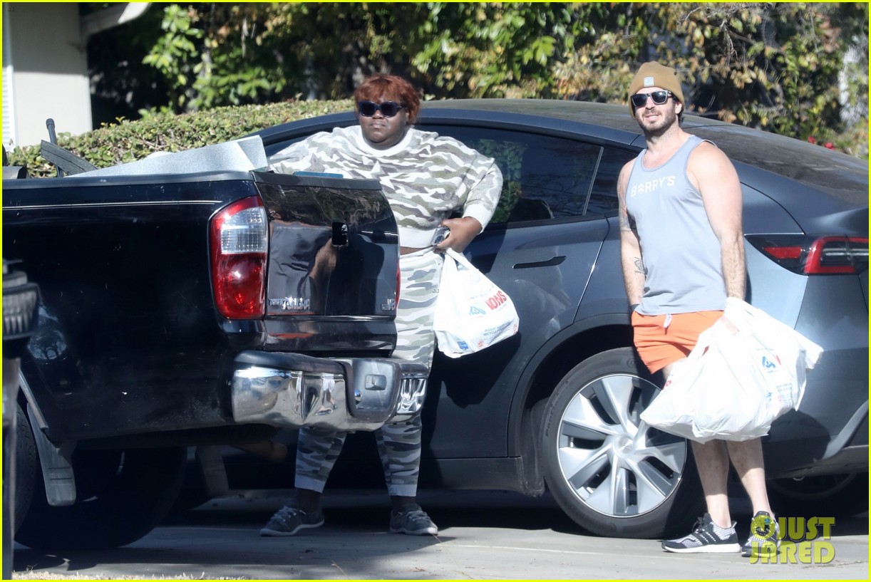 Gabourey Sidibe & Husband Brandon Frankel Run Errands After Confirming ...