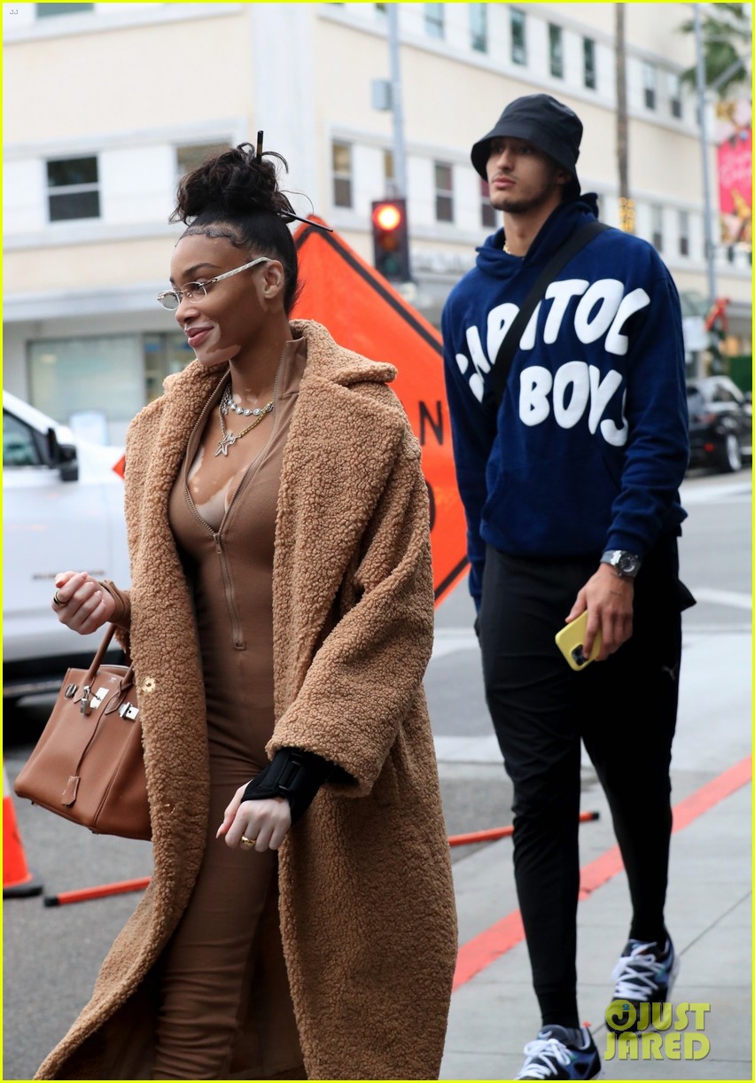 Winnie Harlow & Boyfriend Kyle Kuzma Step Out for Lunch Date in Beverly ...