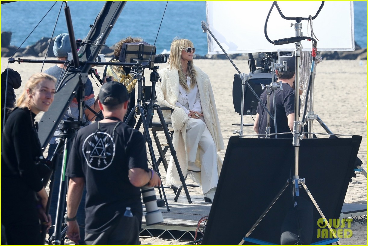 Heidi Klum Reimagines Beachwear While Filming 'Germany's Next Top Model ...