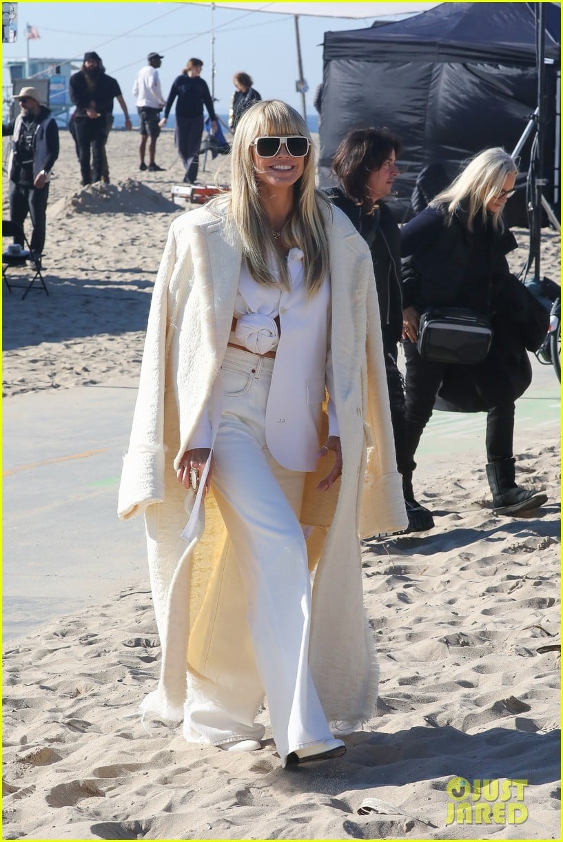 Heidi Klum Reimagines Beachwear While Filming 'Germany's Next Top Model ...