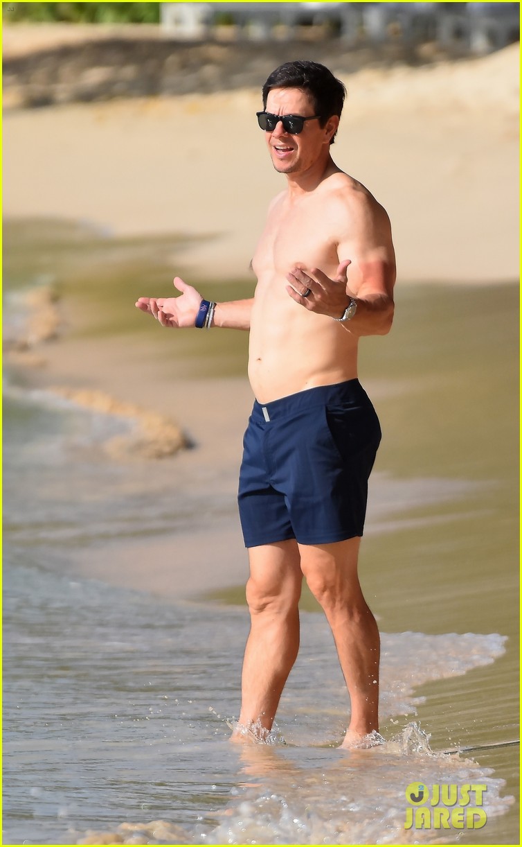 Mark Wahlberg & Wife Rhea Hit the Beach on Vacation in Barbados: Photo ...