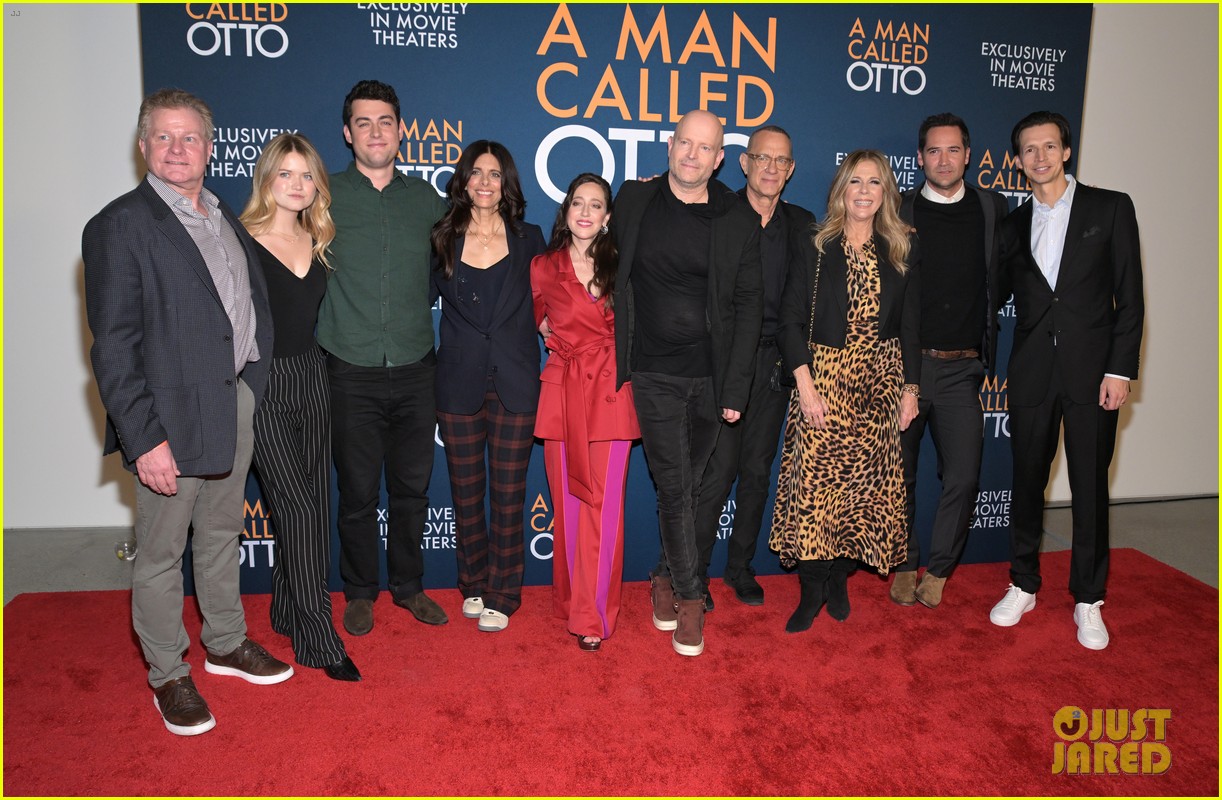 Tom Hanks & Son Truman Hanks Promote Their New Movie 'A Man Called Otto ...