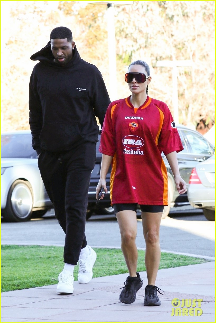 Tristan Thompson Accompanies Kim Kardashian to North West's Basketball ...