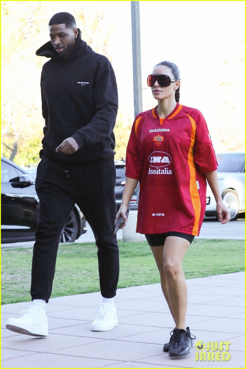 Tristan Thompson Accompanies Kim Kardashian to North West's Basketball ...