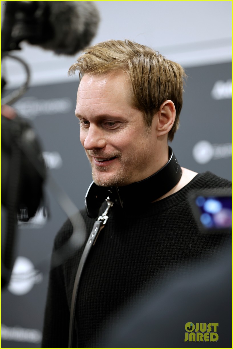 Alexander Skarsgard Wears a Leash Around His Neck at 'Infinity Pool ...