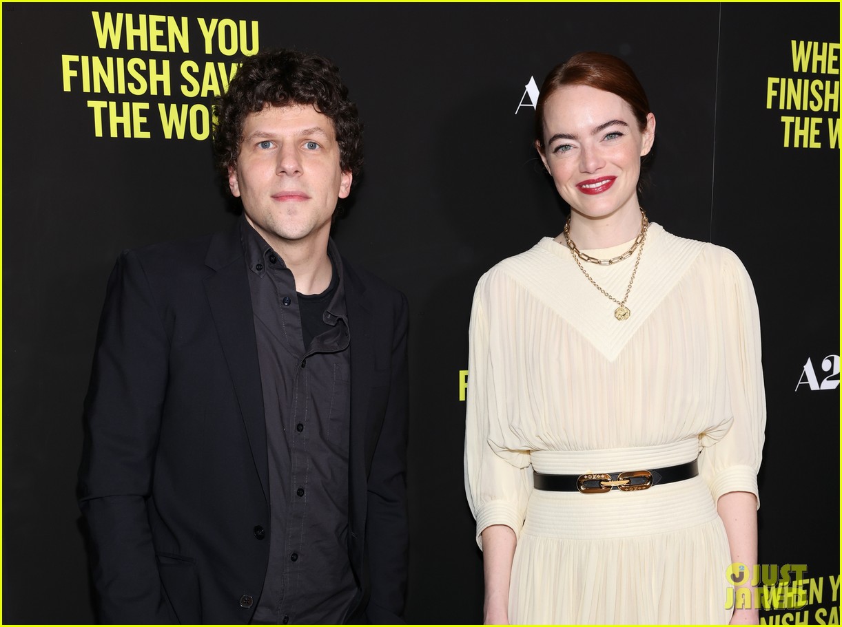 Emma Stone Joins Jesse Eisenberg for the Premiere of His Directorial ...