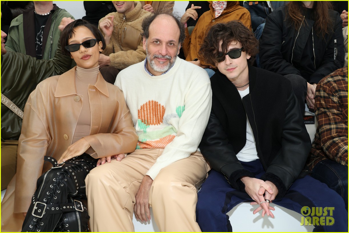 Timothee Chalamet Attends Loewe Show in Paris with 'Bones & All' Co ...