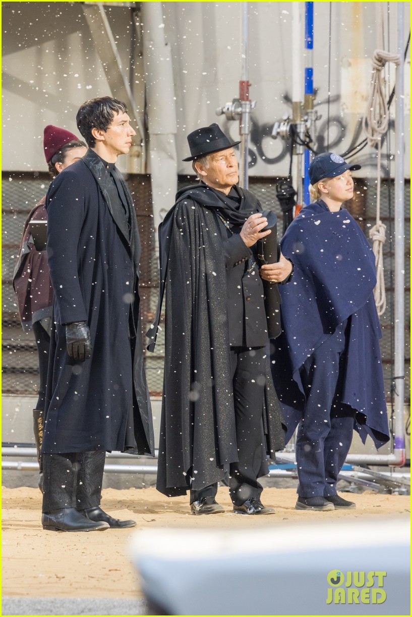 Adam Driver Meets Up With Nathalie Emmanuel & Laurence Fishburne For ...