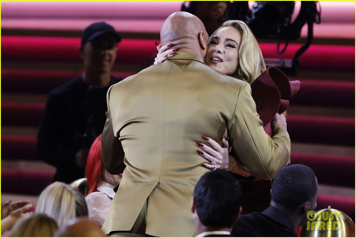 Adele Meets the Rock at Grammys 2023, Moment Goes Viral on Social Media ...