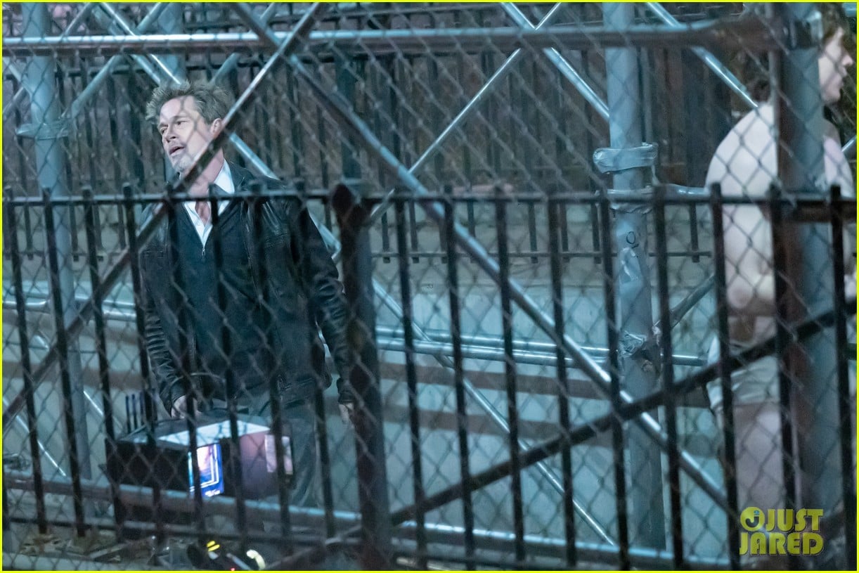 Brad Pitt Chases Down Underwear-Clad Austin Abrams on Set of 'Wolves ...