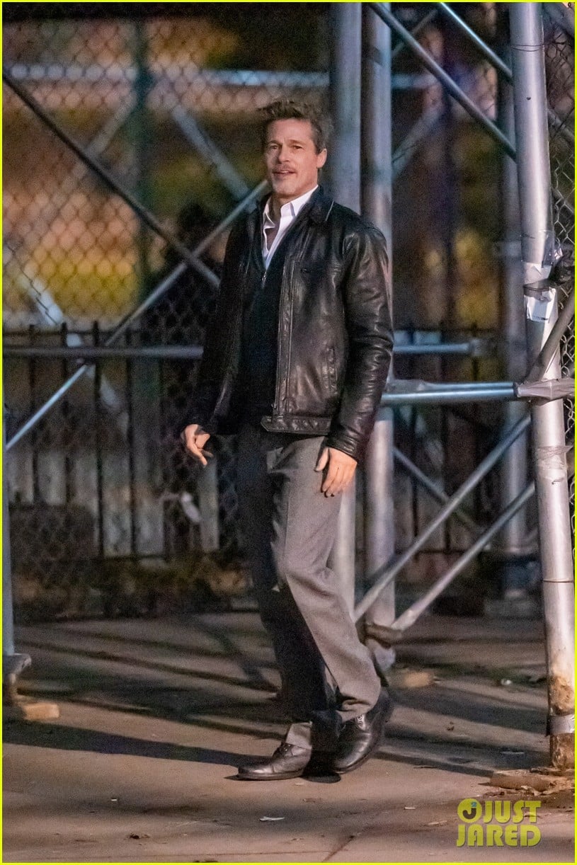 Brad Pitt Chases Down Underwear-Clad Austin Abrams on Set of 'Wolves ...