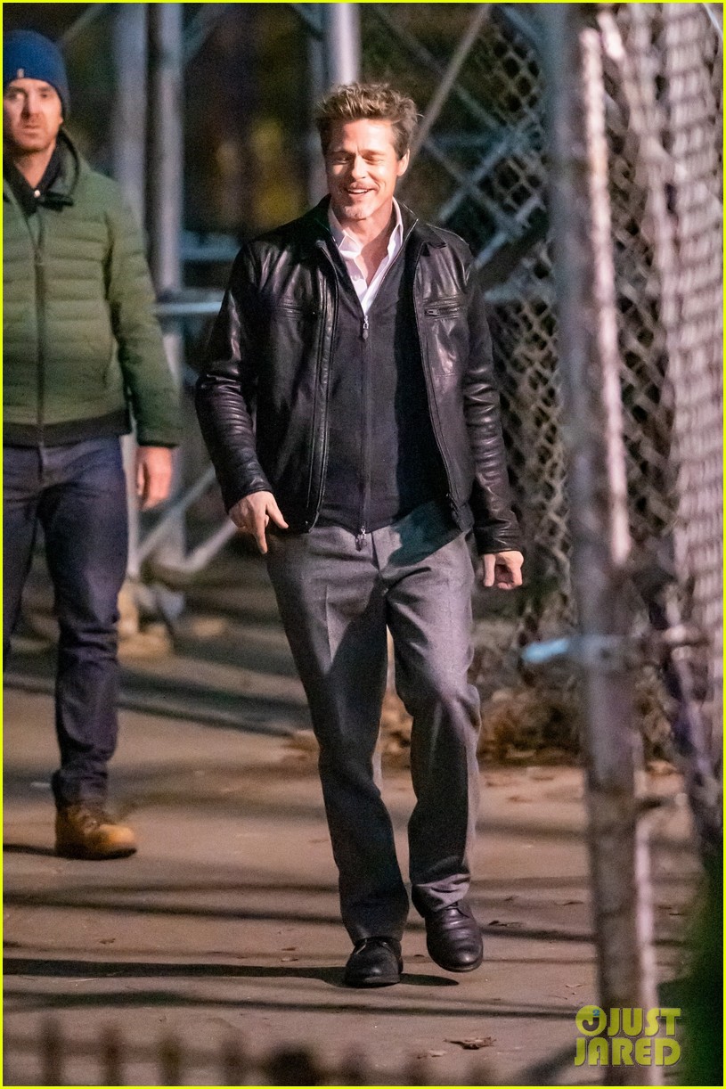 Brad Pitt Chases Down Underwear-Clad Austin Abrams on Set of 'Wolves ...