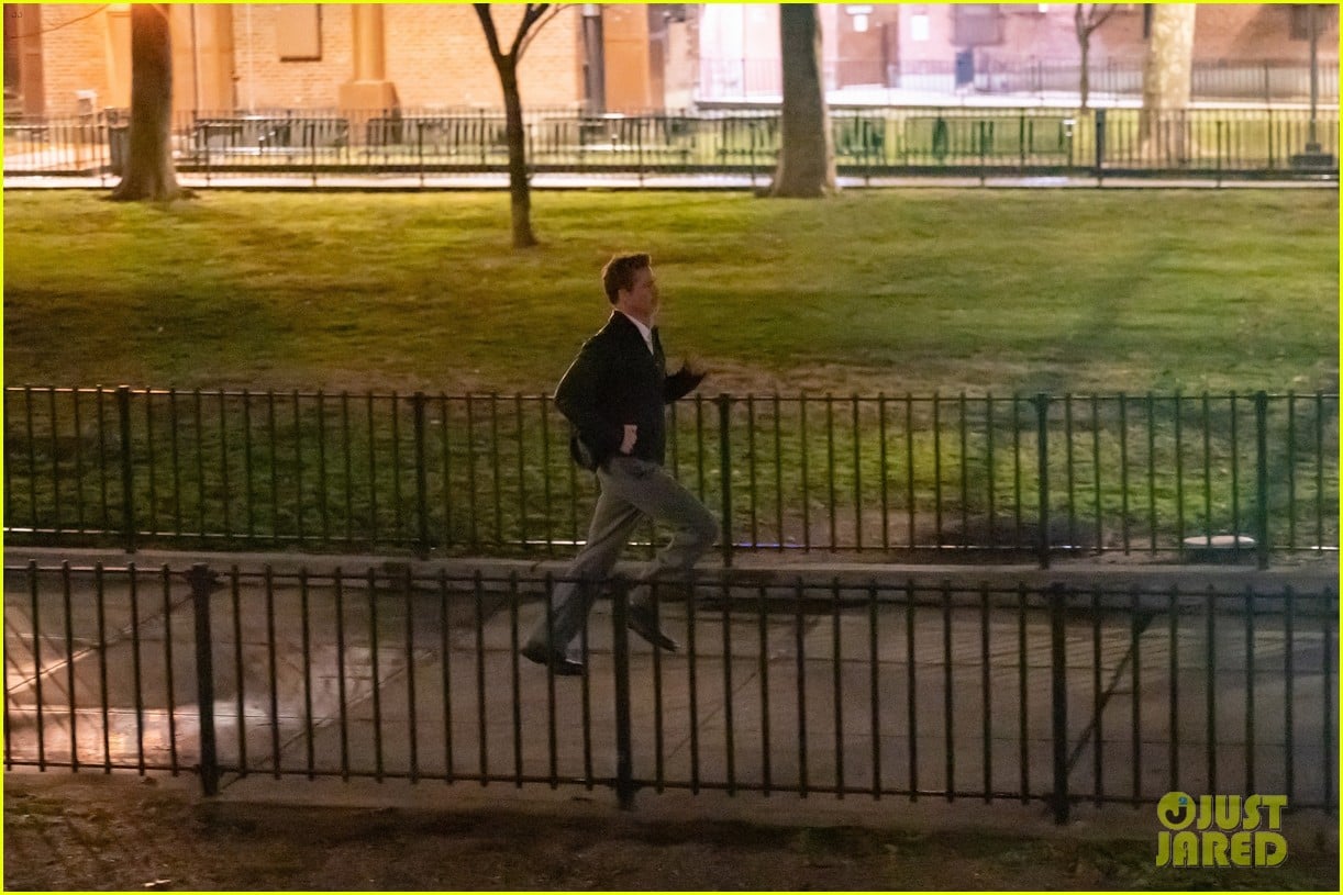 Brad Pitt Chases Down Underwear-Clad Austin Abrams on Set of 'Wolves ...