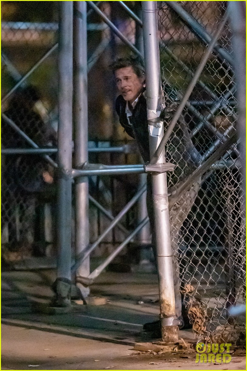 Brad Pitt Chases Down Underwear-Clad Austin Abrams on Set of 'Wolves ...