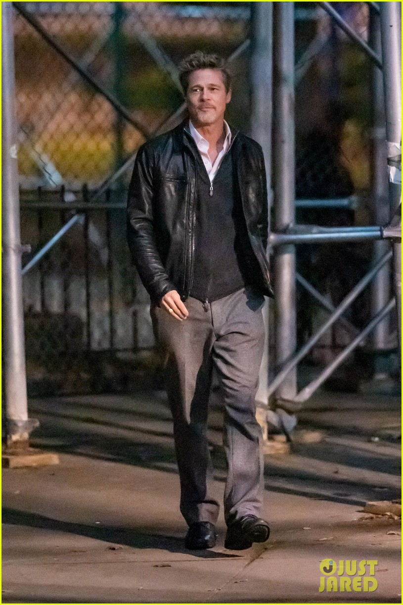 Brad Pitt Chases Down Underwear-Clad Austin Abrams on Set of 'Wolves ...