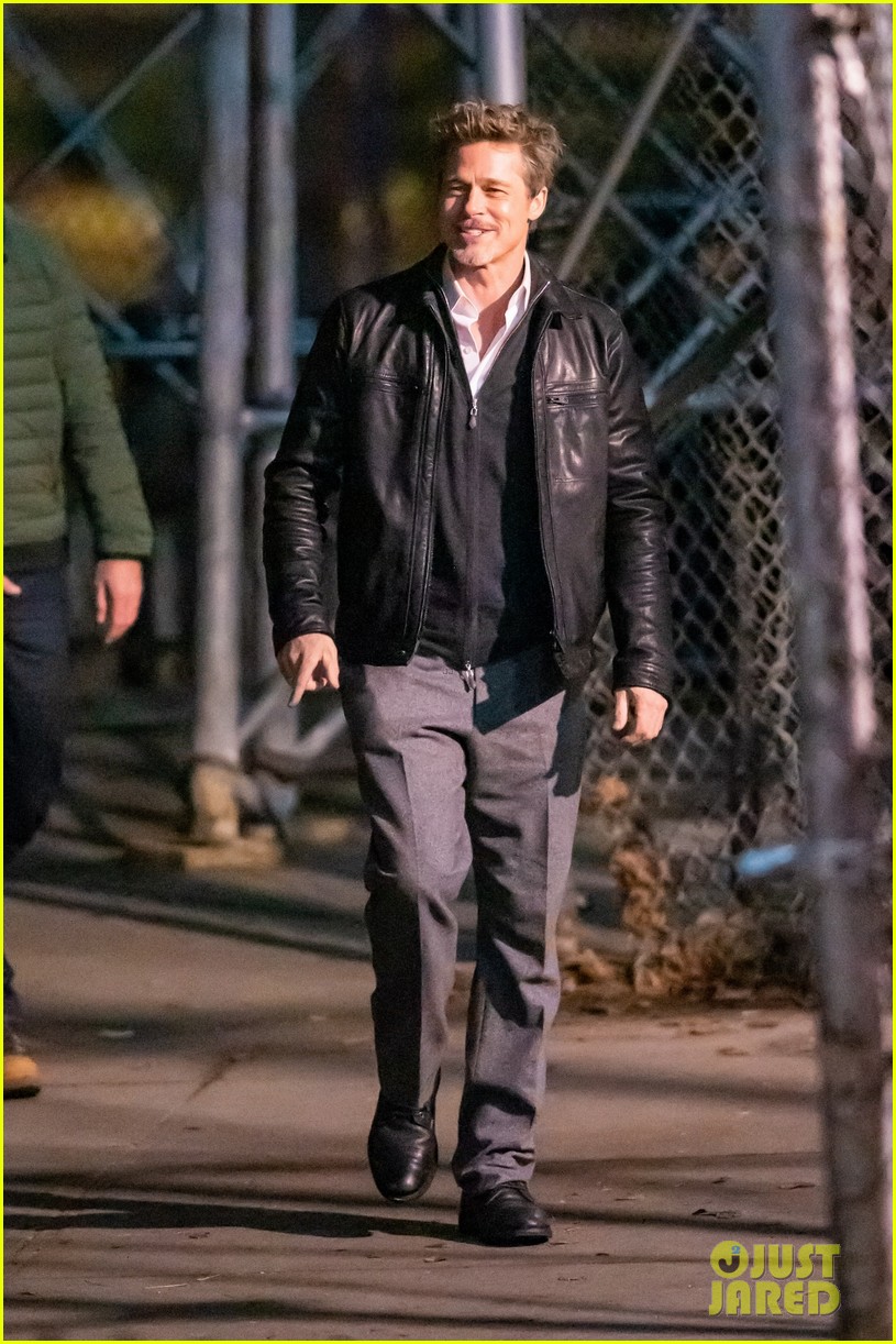Brad Pitt Chases Down Underwear-Clad Austin Abrams on Set of 'Wolves ...
