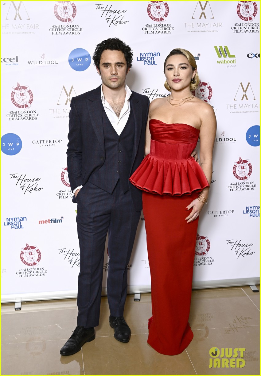 Florence Pugh Brings Brother Toby Sebastian to London Critics' Circle ...