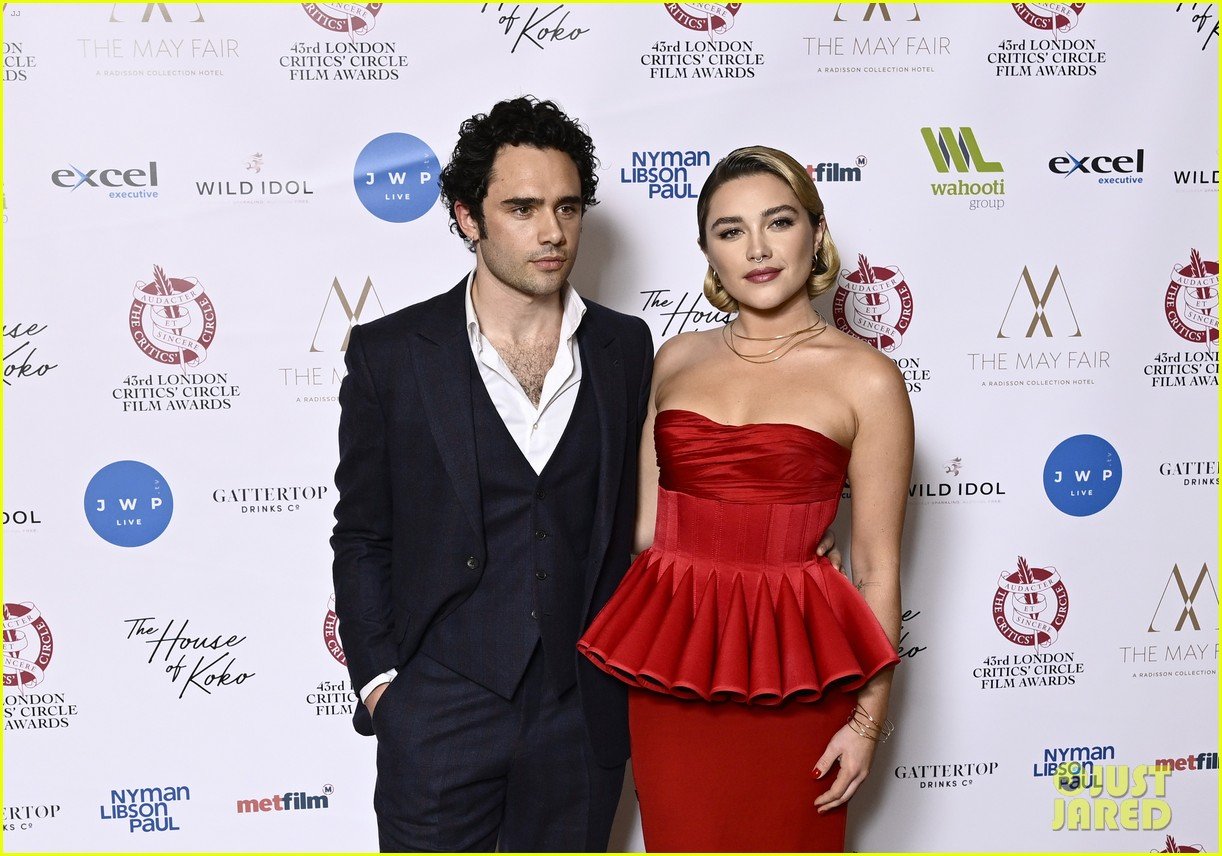 Florence Pugh Brings Brother Toby Sebastian to London Critics' Circle ...