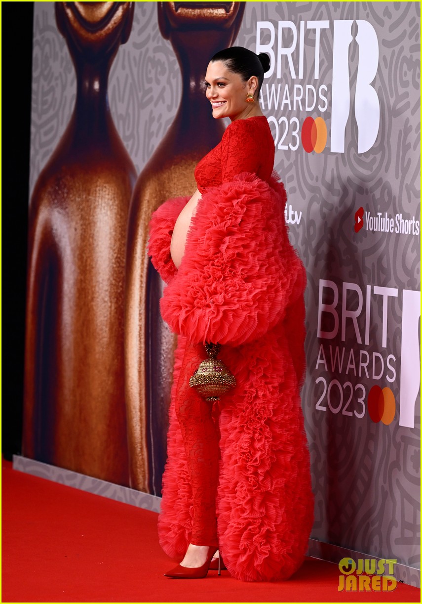 Jessie J Shows Off Bare Baby Bump at BRIT Awards 2023, Reveals She's Expecting a Baby Boy: Photo ...