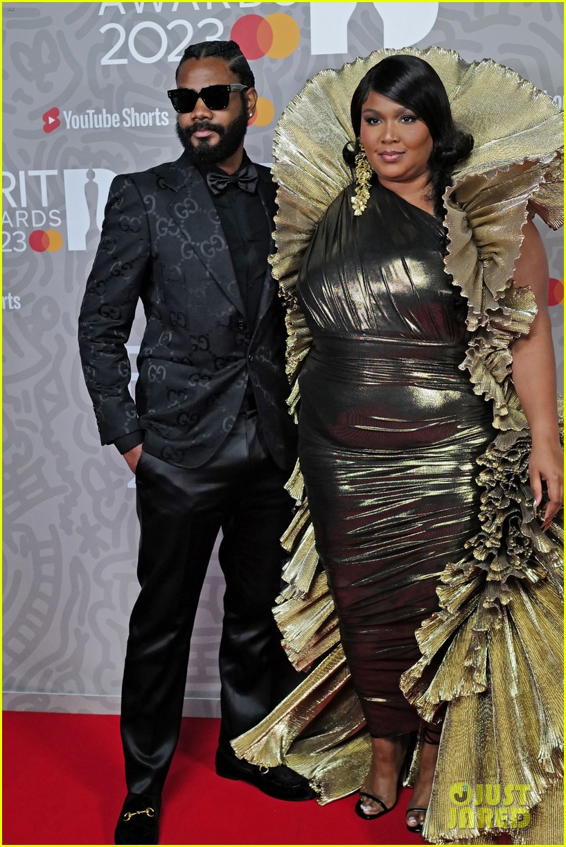 Lizzo Walks BRIT Awards 2023 Red Carpet with Boyfriend Myke Wright ...