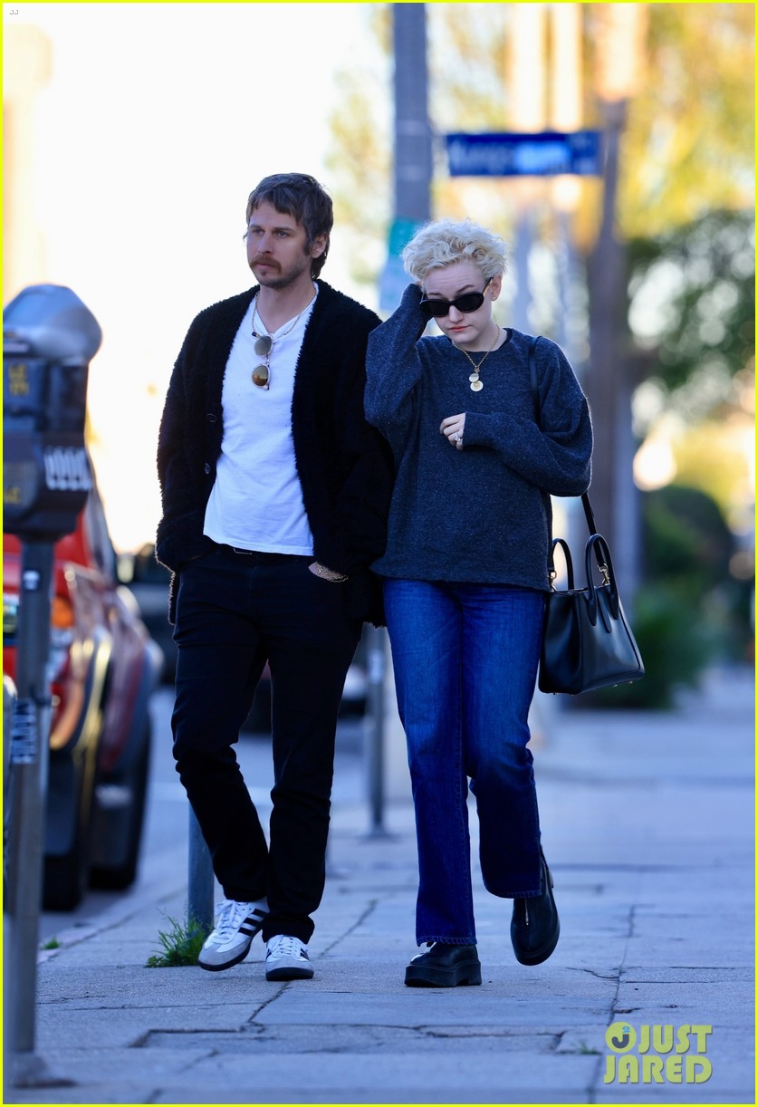 Julia Garner Steps Out with Husband Mark Foster After Madonna Biopic ...