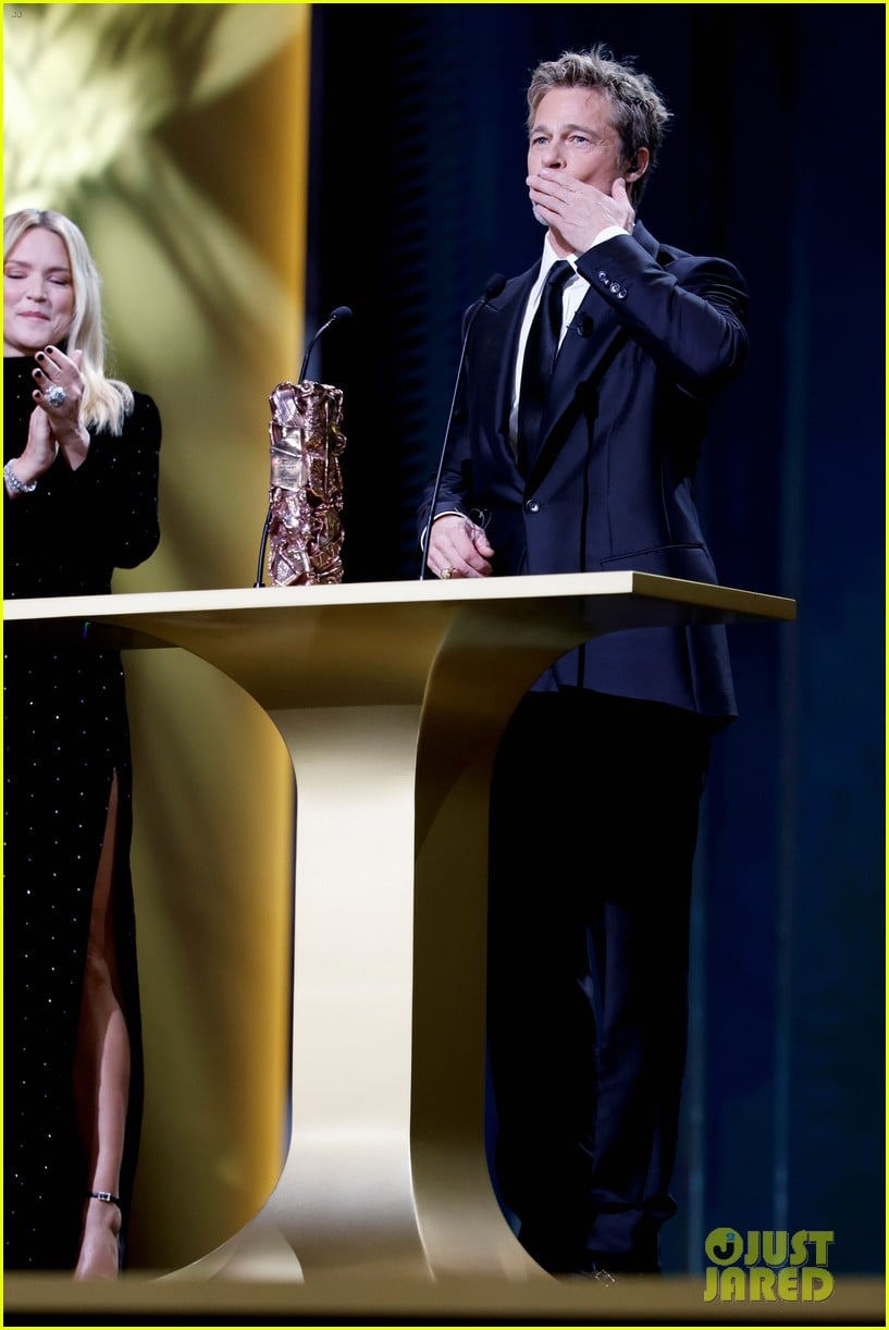 Brad Pitt Makes Surprise Appearance at Cesar Awards 2023 to Honor ...
