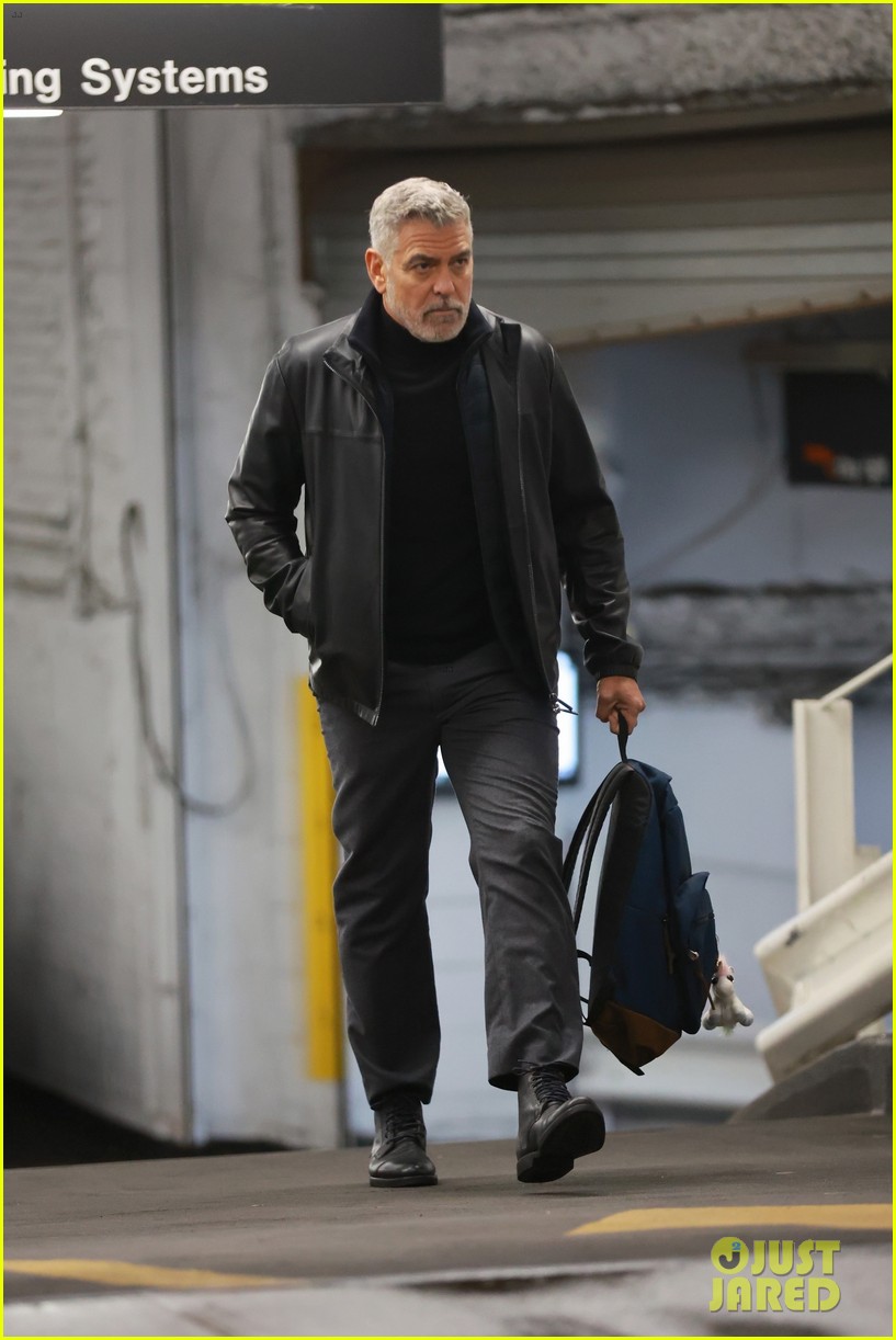 Brad Pitt & George Clooney Film Late-Night Scenes for 'Wolves' Thriller ...