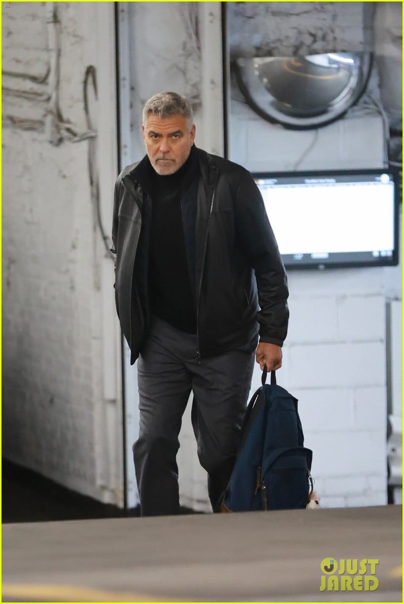 Brad Pitt & George Clooney Film Late-Night Scenes for 'Wolves' Thriller ...