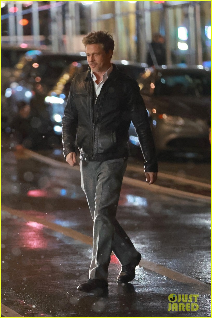 Brad Pitt & George Clooney Film Late-Night Scenes for 'Wolves' Thriller ...