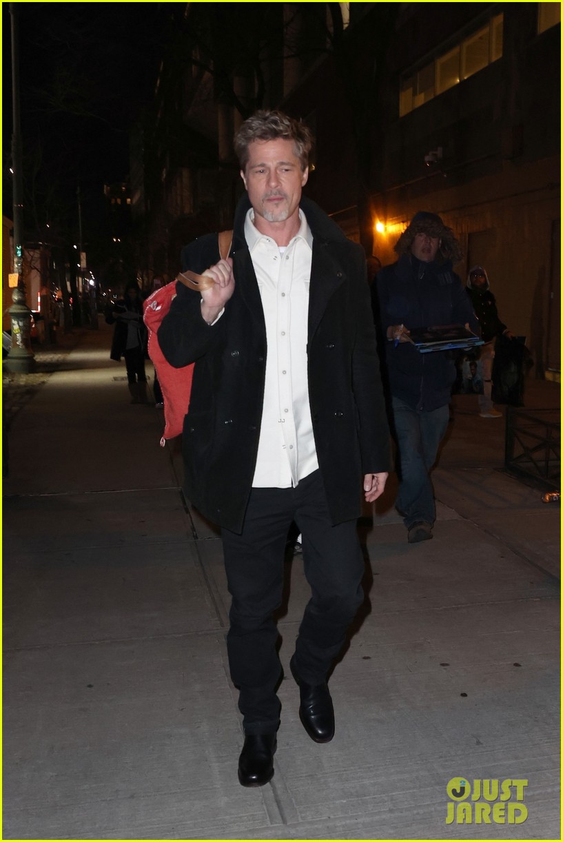 Brad Pitt & George Clooney Film Late-Night Scenes for 'Wolves' Thriller ...