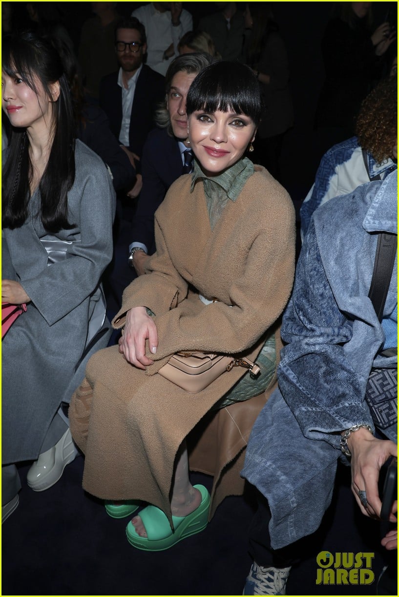 Christina Ricci Sits Front Row at Fendi Fashion Show with Husband Mark ...