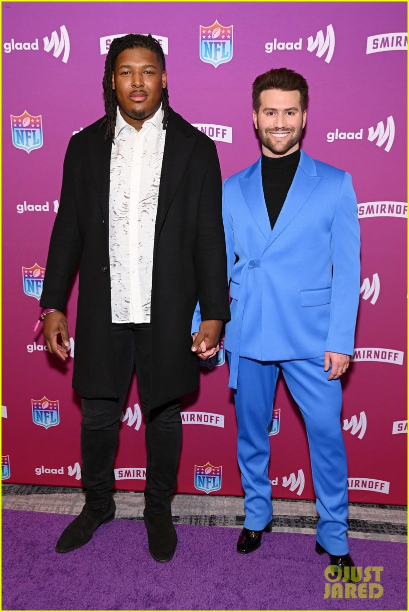 R.K. Russell & Boyfriend Corey O'Brien Couple at GLAAD & NFL Pride ...
