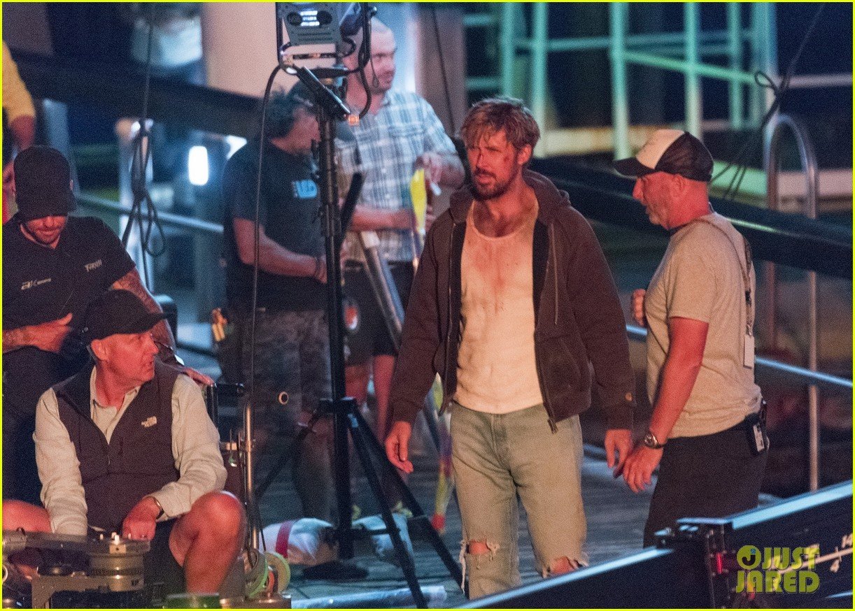 Photo: ryan gosling sprayed down boat scene fall guy sydney 18 | Photo ...