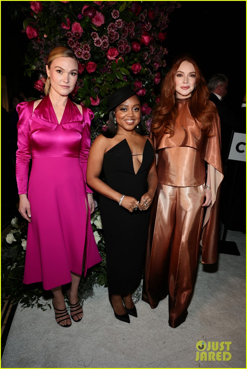 Lindsay Lohan, Quinta Brunson & Julia Stiles Sit Front Row at Christian ...