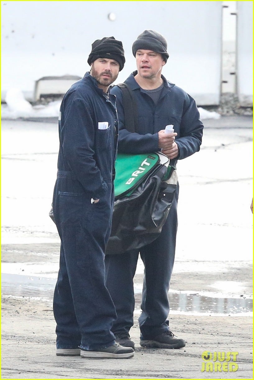 Matt Damon & Casey Affleck Make a Run For It on Set of Their New Movie ...
