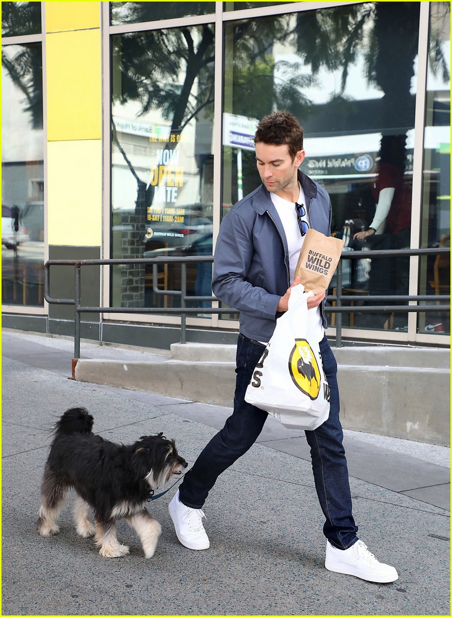 Chace Crawford Makes a Dinner Run with His Precious Pooch Shiner: Photo ...