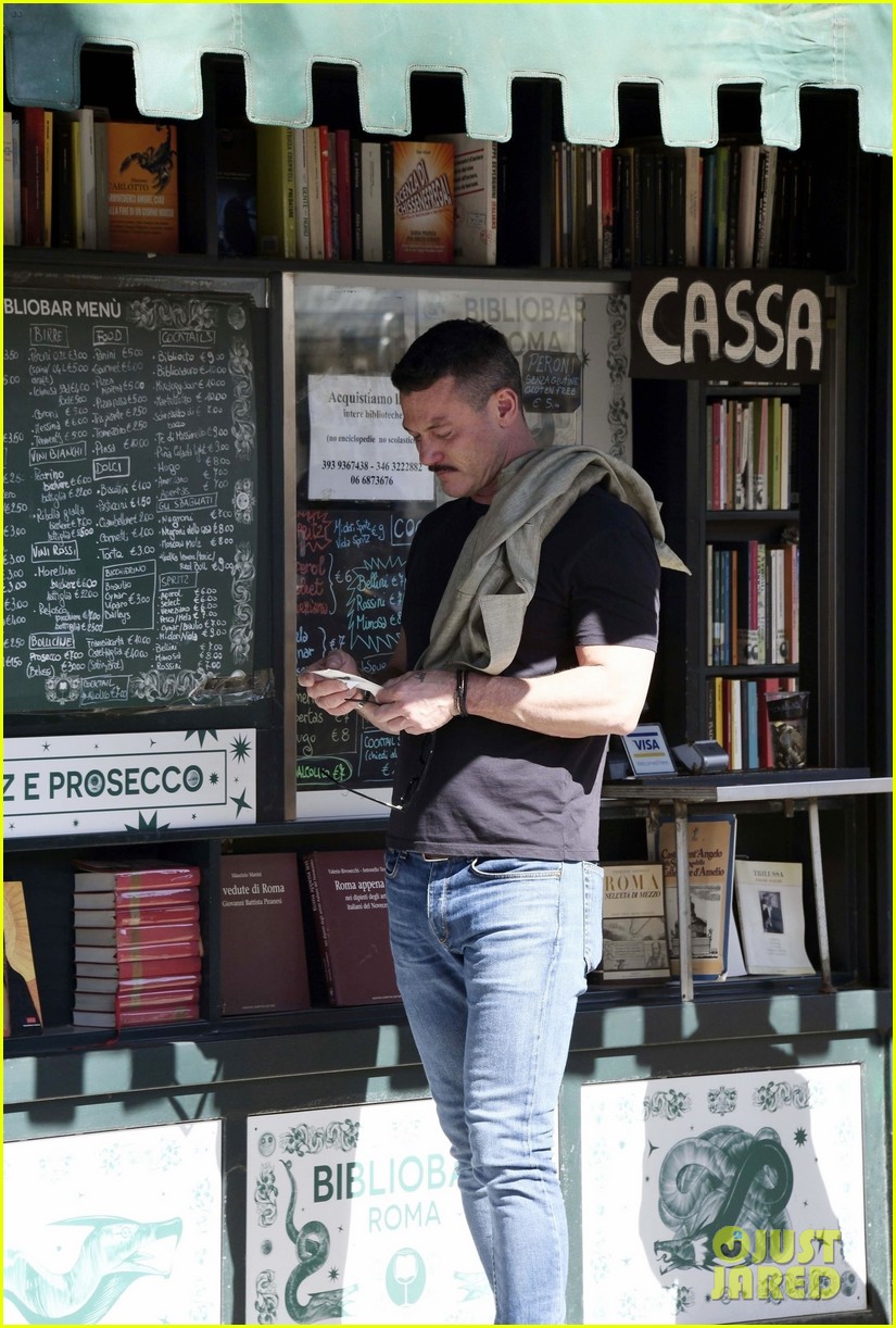 Luke Evans Spotted Sightseeing in Rome with Boyfriend Fran Tomas ...