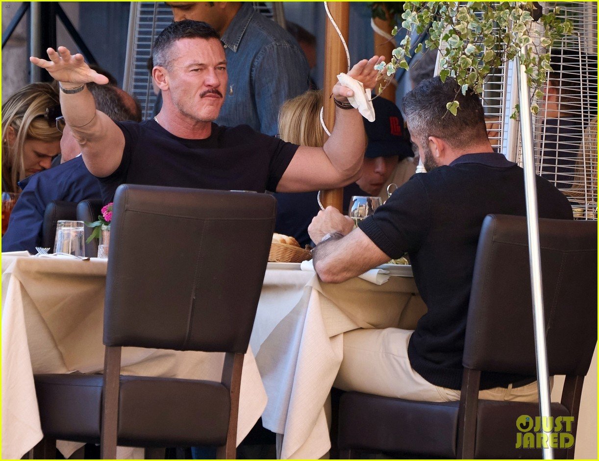 Luke Evans Spotted Sightseeing in Rome with Boyfriend Fran Tomas ...