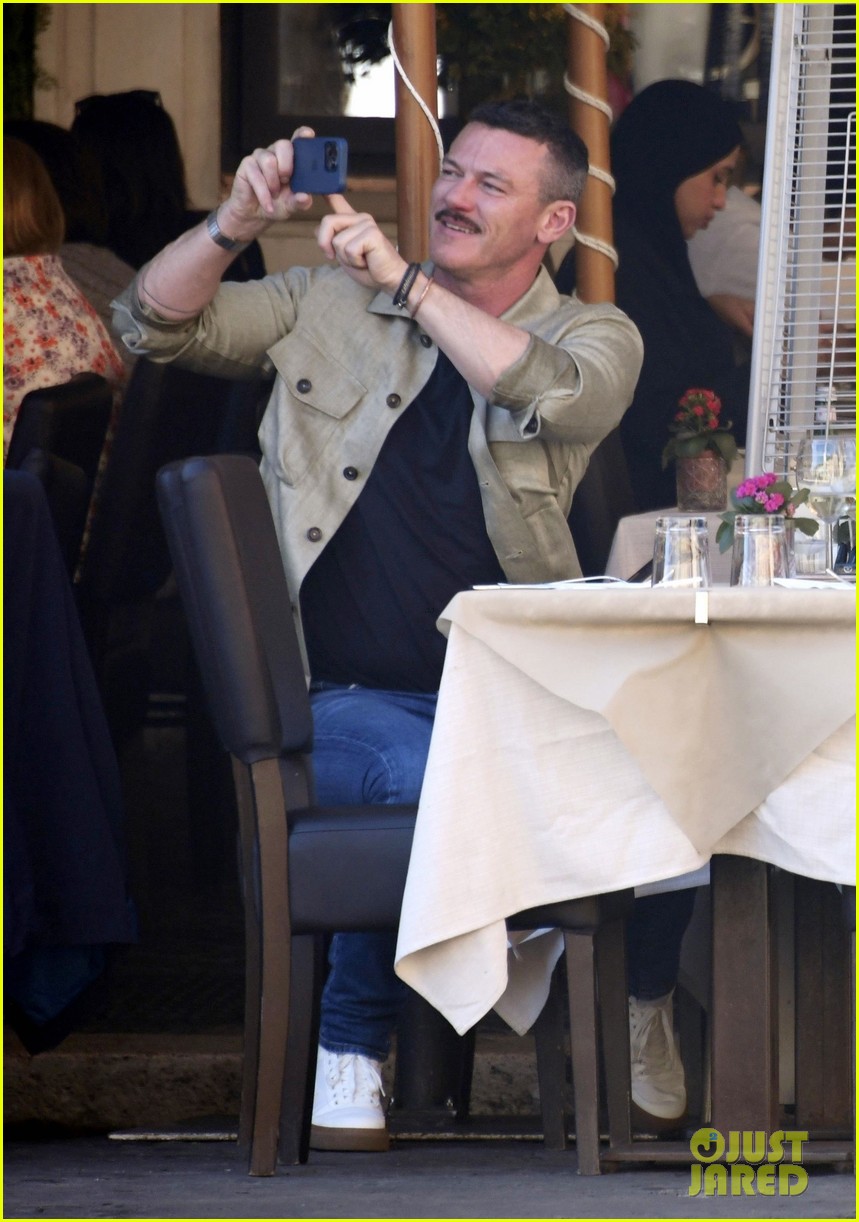 Luke Evans Spotted Sightseeing in Rome with Boyfriend Fran Tomas ...